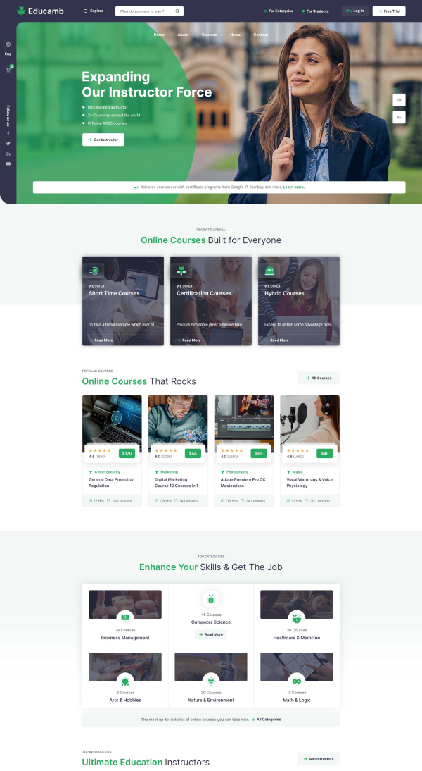 Educamb - The Multi-Purpose HTML5 Template